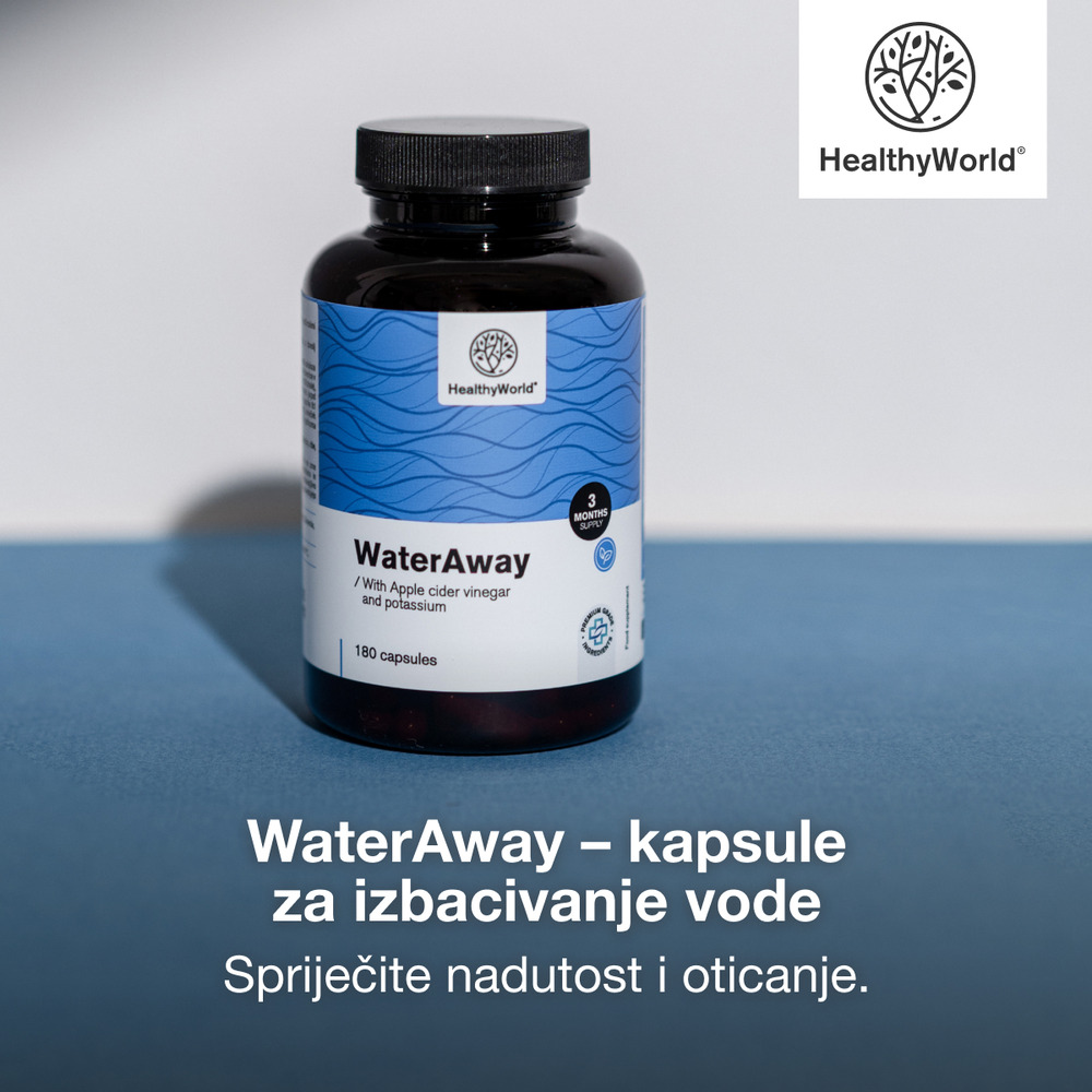 WaterAway – kapsule za izbacivanje vode, 180 kapsula - HealthyWorld.hr