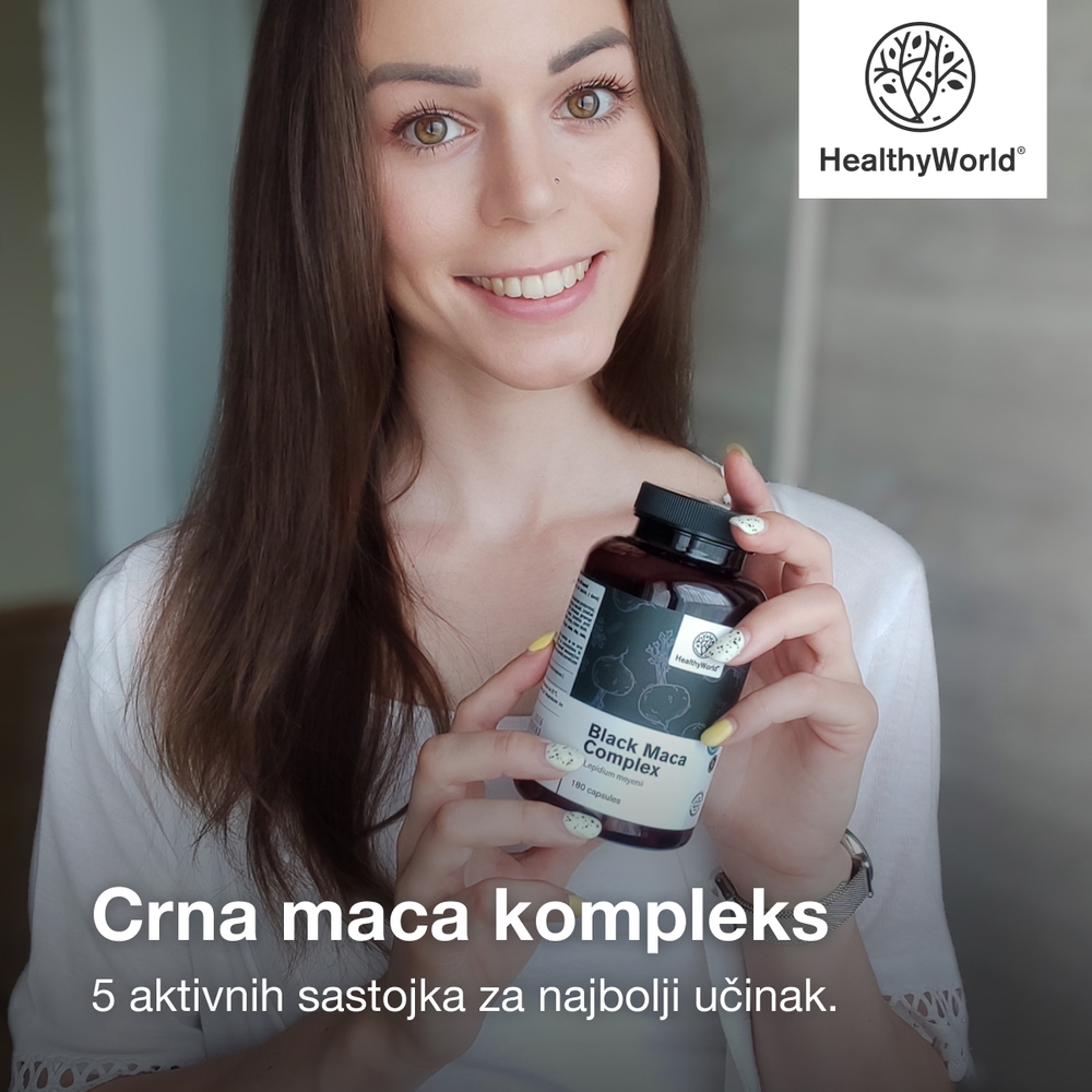Crna maca kompleks 5000 mg, 180 kapsula - HealthyWorld.hr