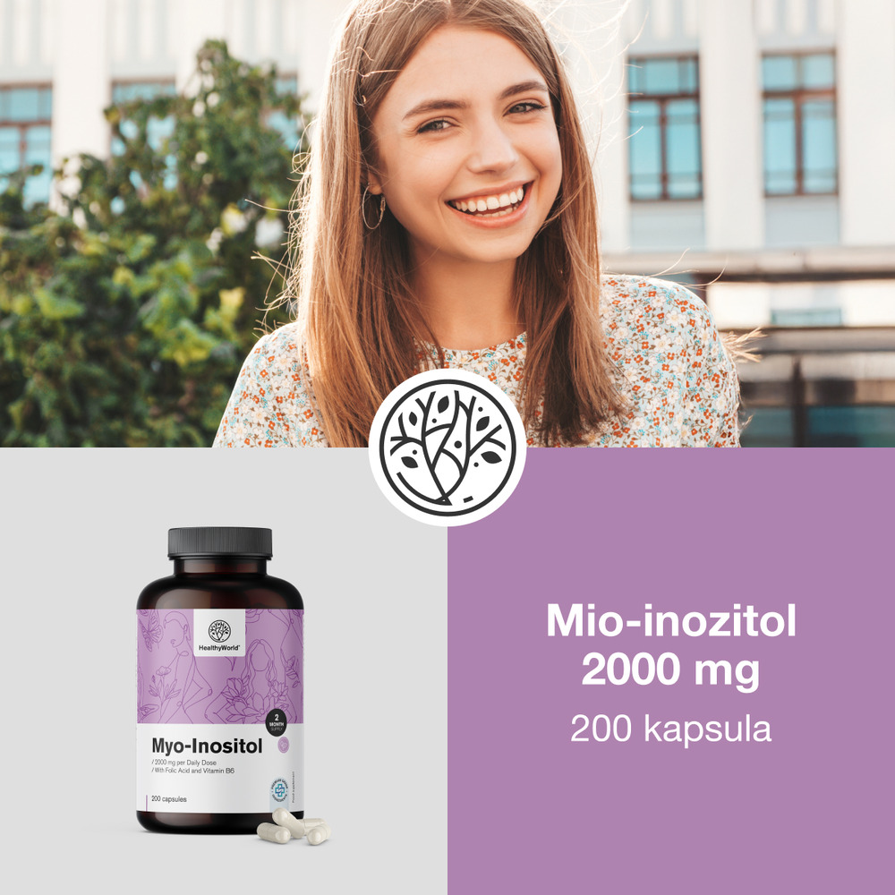 Mio-inozitol 2000 mg, 200 kapsula - HealthyWorld.hr